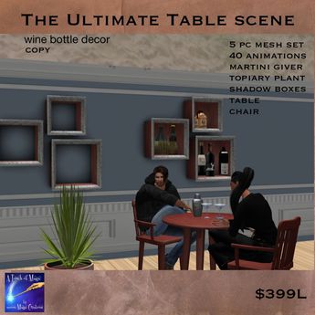 Second Life Marketplace - The Ultimate Bar Table scene (crate)
