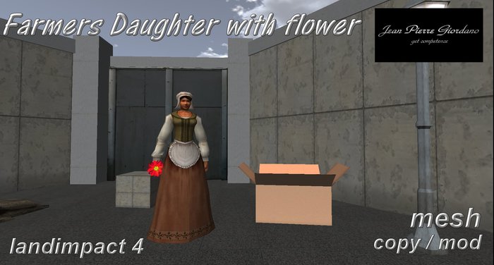 Second Life Marketplace Farmers Daughter With Flower