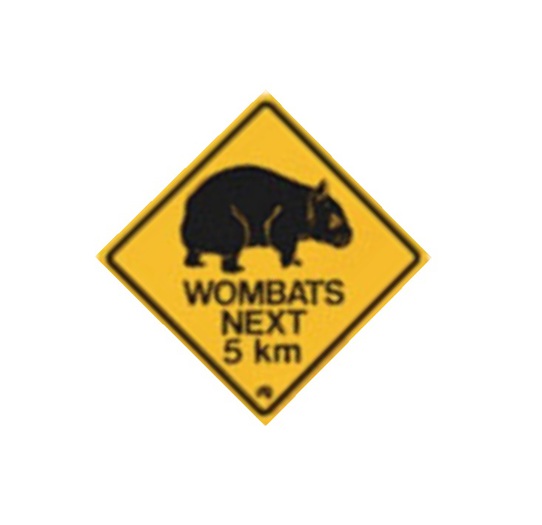 Second Life Marketplace - Wombats Next 5 km Sign