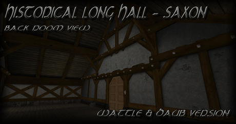 Second Life Marketplace - (box) Saxon Long Hall - Farm - Wattle & Daub