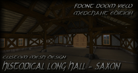 Second Life Marketplace - Saxon Long Hall - Merchant - Wattle & Daub/ Wood