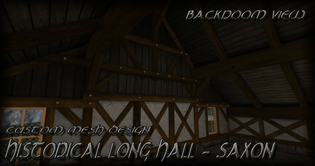 Second Life Marketplace - Saxon Long Hall - Merchant - Wattle & Daub/ Wood