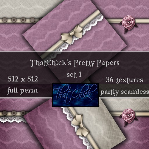 Second Life Marketplace - ~tc~ Pretty Papers Set - 1