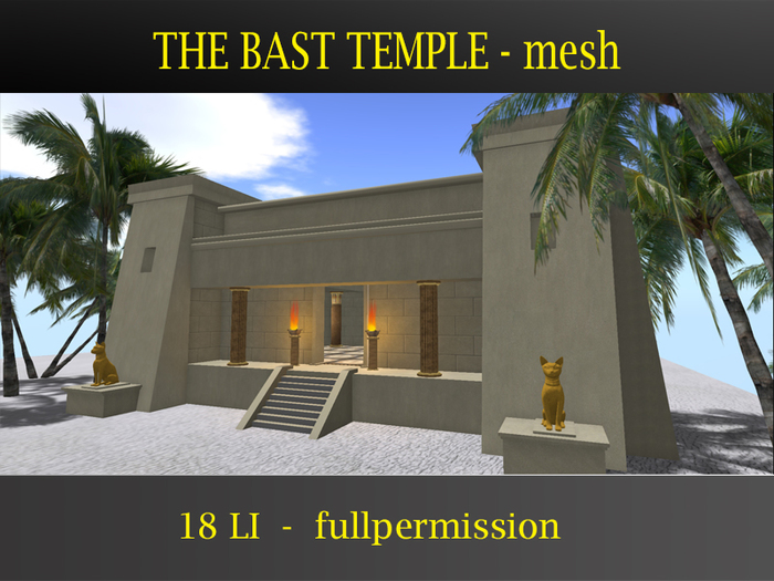 Second Life Marketplace - THE BAST TEMPLE - 100% mesh