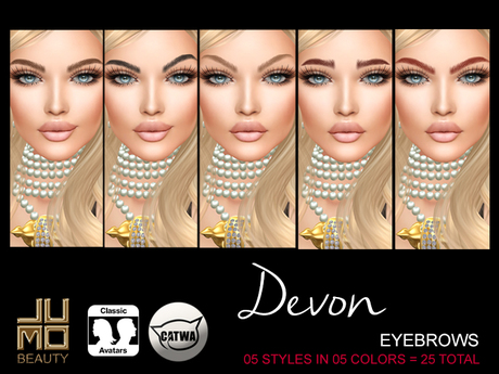 Second Life Marketplace - .:JUMO:. Devon Eyebrows - Catwa Heads