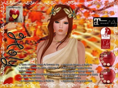 Second Life Marketplace - **Applelicious ** - 4 Goddess Full Pack