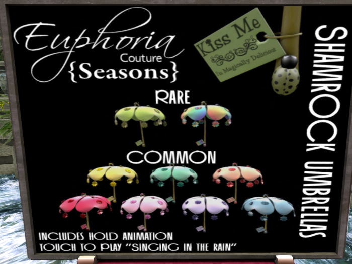 Second Life Marketplace Ec S Shamrock Umbrella Bluegotcha