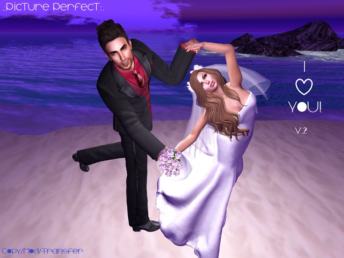 Second Life Marketplace - .:Picture Perfect:. Couples Pose - I Heart ...