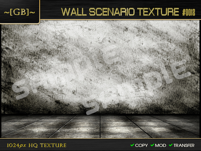 Second Life Marketplace - ~ [GB] Textures HQ ~ 00168 - Wall Scenario ...