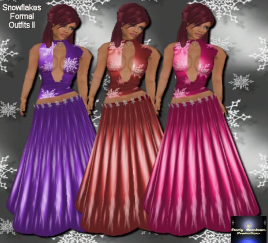 Second Life Marketplace - Snowflakes Formal Outfits II