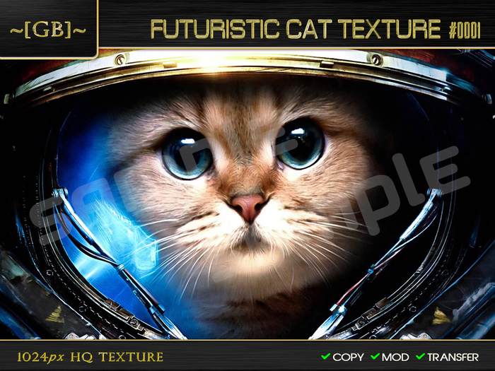 Second Life Marketplace - ~ [GB] Textures HQ ~ 00183 - Futuristic Cat ...