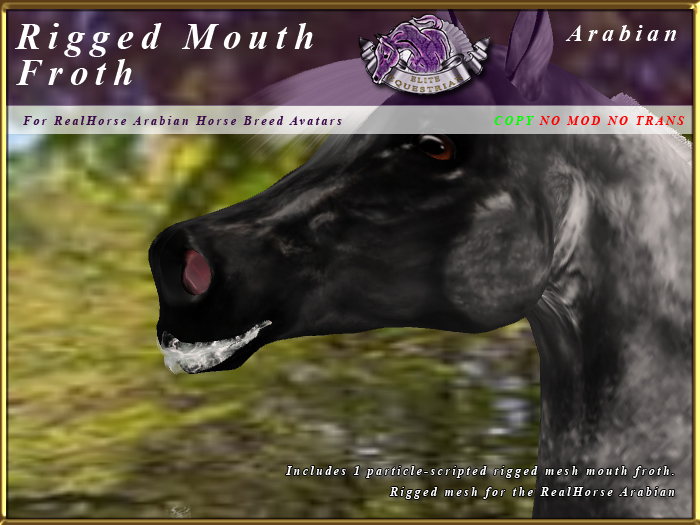 Second Life Marketplace - *E* RealHorse Rigged Mesh Mouth Froth [BOXED ...