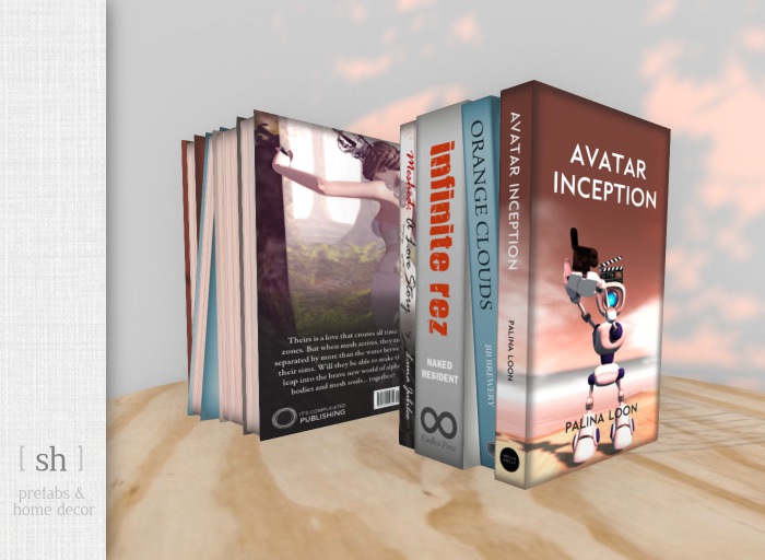 Second Life Marketplace - [sh] Mesh Books: Row of SL Titles!