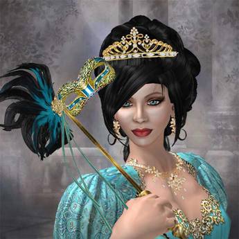 Second Life Marketplace - Masquerade Teal Gown
