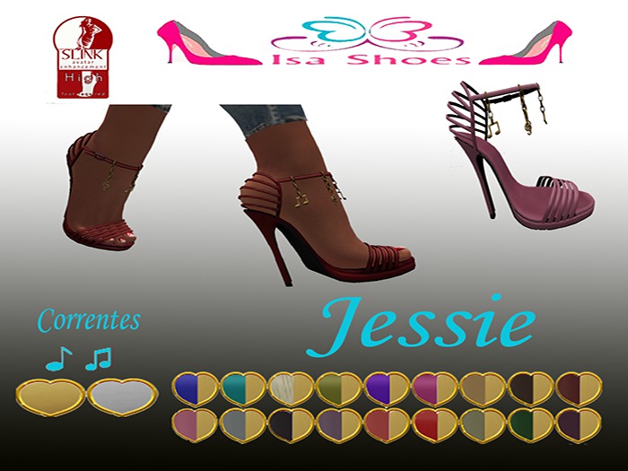 Second Life Marketplace - ::.&Isa Shoes Jessie Slink hud 18 cores Box