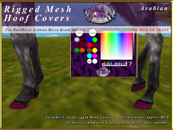 Second Life Marketplace - *E* RealHorse Rigged Hoof Covers [BOXED] RHAB