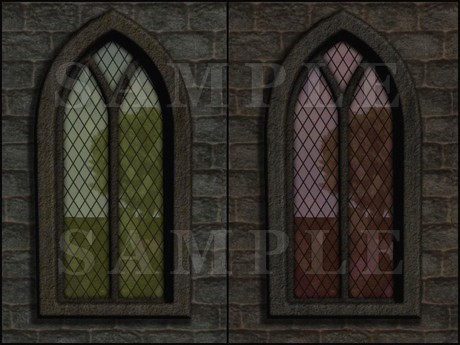 Second Life Marketplace - 8 Castle window alpha textures 1024x1024 Full ...