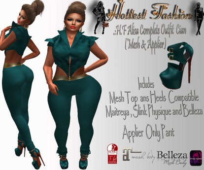 Second Life Marketplace - .:H.F Alisa Cian Set (Mesh & Applier)