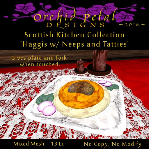 Second Life Marketplace - -OPd- Haggis with Neeps and Tatties(boxed)