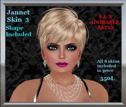 Second Life Marketplace - ADORABLE SKINS Jannet skins J16 complete