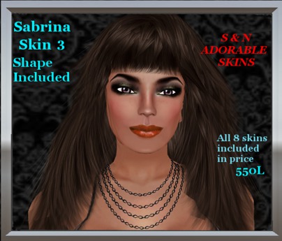 Second Life Marketplace - ADORABLE SKINS Sabrina skins S16 complete