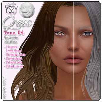 Second Life Marketplace - DEMO *YS&YS* Grace Skin Applier for Lelutka ...