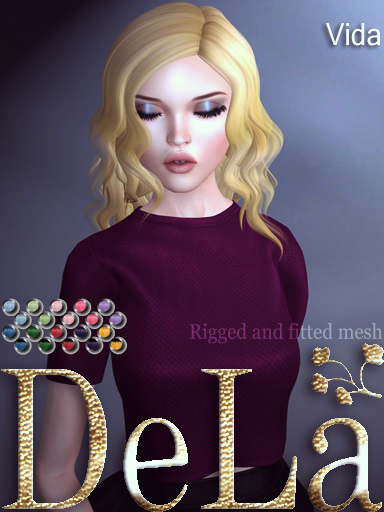 Second Life Marketplace - =DeLa*= Mesh Hair "Vida" Colors