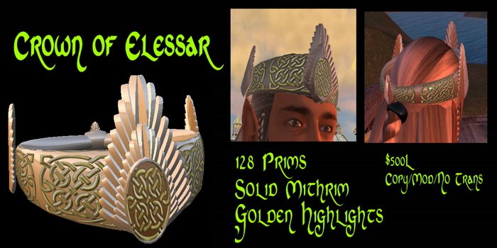 Second Life Marketplace - King Crown of Elessar