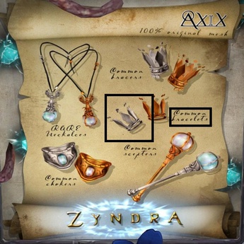 Second Life Marketplace - ::Axix:: Zyndra Bracelet Silver