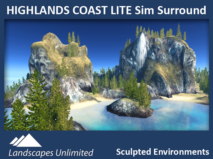 Second Life Marketplace - Sim Surround Landscape HIGHLANDS COAST LITE ...