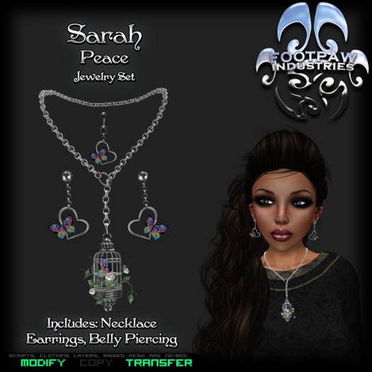 Second Life Marketplace - [FPI] Sarah Peace- Lovely Butterfly Garden ...