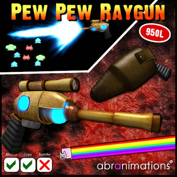 Second Life Marketplace - Pew Pew Ray Gun by Abranimations