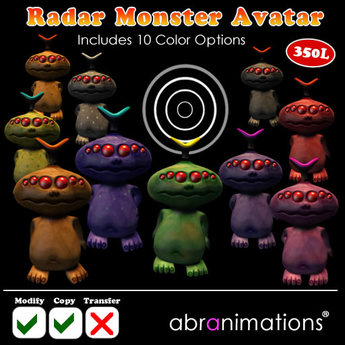 Second Life Marketplace - * Radar Monster Avatar