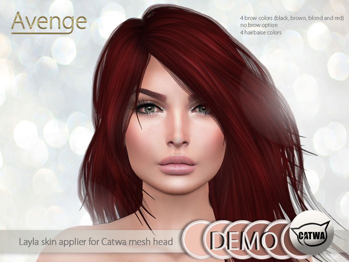 Second Life Marketplace - [Avenge] Layla skin applier for Catwa - demo
