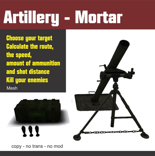 Second Life Marketplace - Artillery - Mortar Box