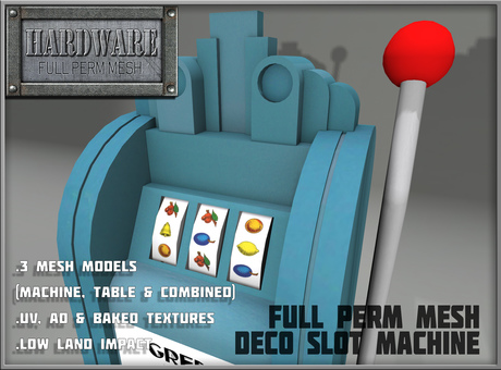 Second Life Marketplace - HARDWARE Deco Slot Machine / Gacha Machine