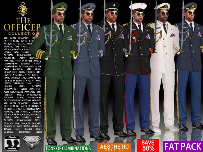 Second Life Marketplace - CA AESTHETIC SAVE 50% THE OFFICER COMPLETE ...