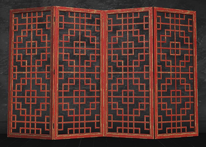 Second Life Marketplace - The Loft - Jabode Privacy Screen Red