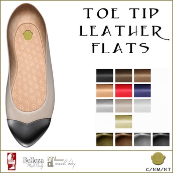 Second Life Marketplace - BM Toe Tip Leather Flats Expansion HUD