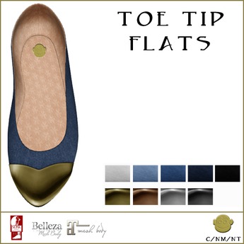 Second Life Marketplace - BM Toe Tip Flats Colour HUD