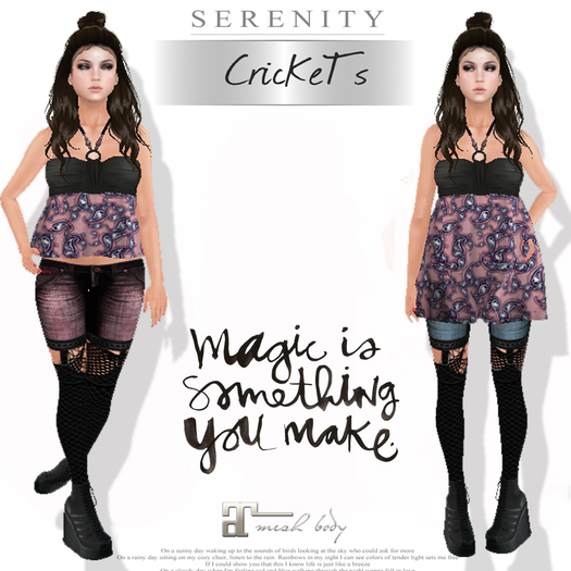 Second Life Marketplace - Crickets - Maitreya Dun Up - BLUE
