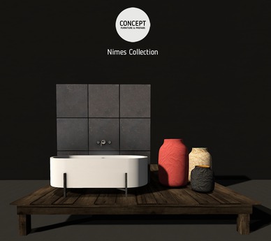Second Life Marketplace - Concept} *NIMES - Paper Pot Beig