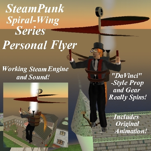 Second Life Marketplace - Spiral-Wing Series Personal Flyer