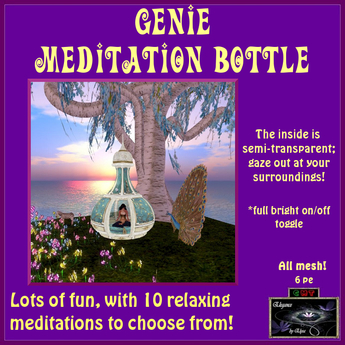 Second Life Marketplace - *EbE* Genie Meditation Bottle (Oriental sky) v2