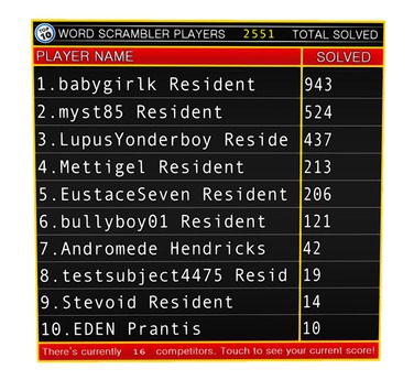 Second Life Marketplace - [plugin] Word Scrambler Top 10 Scoreboard