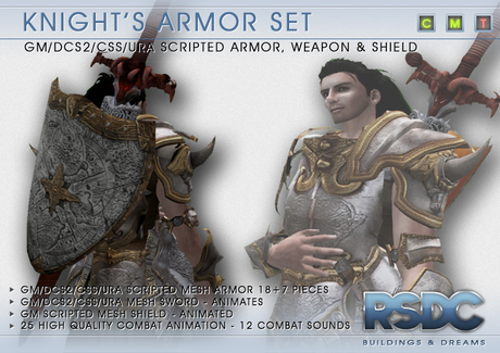 Second Life Marketplace - RSDC ARMOURY - BASIC KNIGHT ARMOR - GM/DCS2 ...