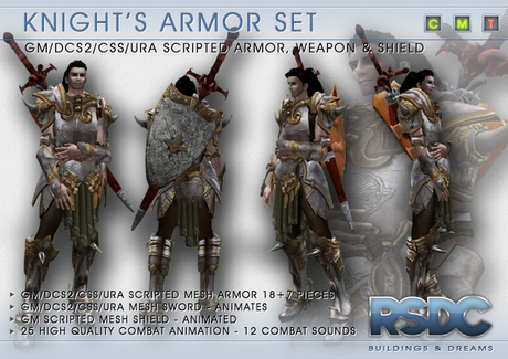Second Life Marketplace - RSDC ARMOURY - BASIC KNIGHT ARMOR - GM/DCS2 ...