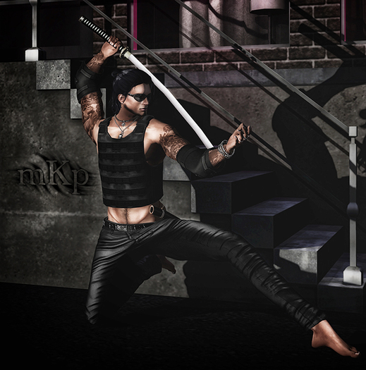Second Life Marketplace - Combat Pose: "Modern Samurai" by MKP
