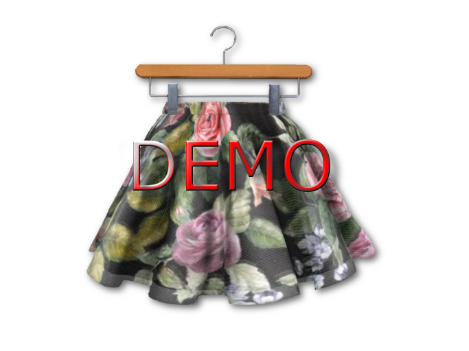 Second Life Marketplace - {amiable}Mesh Vintage Rose Flared Mini Skirt ...