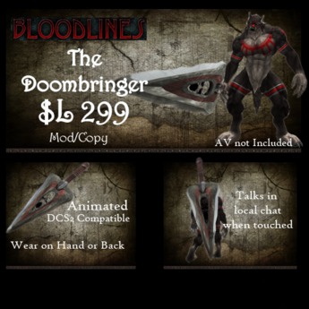Second Life Marketplace - Doombringer Sword